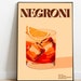 Negroni Poster, Cocktail Poster, Cocktail Wall Art, Cocktail Poster ...