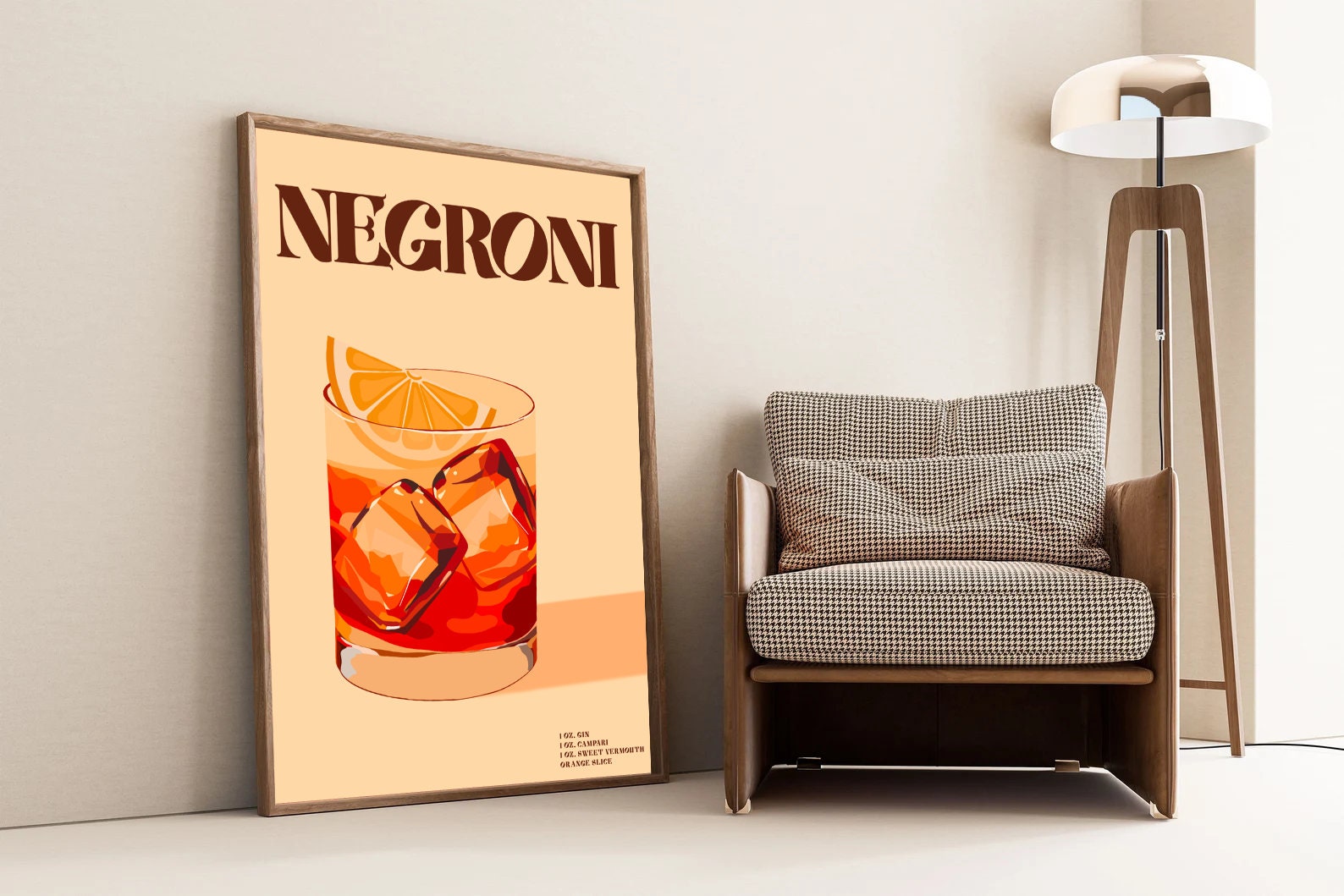 Negroni Poster, Cocktail Poster, Cocktail Wall Art, Cocktail Poster ...