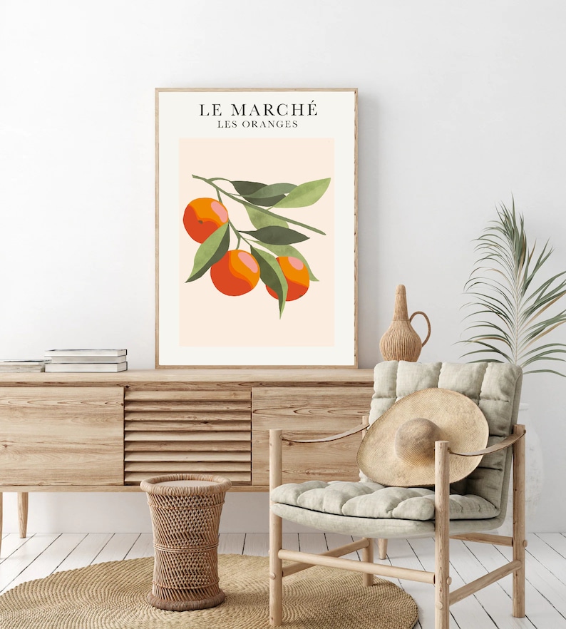 Impression du marché aux fruits, Affiche de fruits, Galerie botanique ...