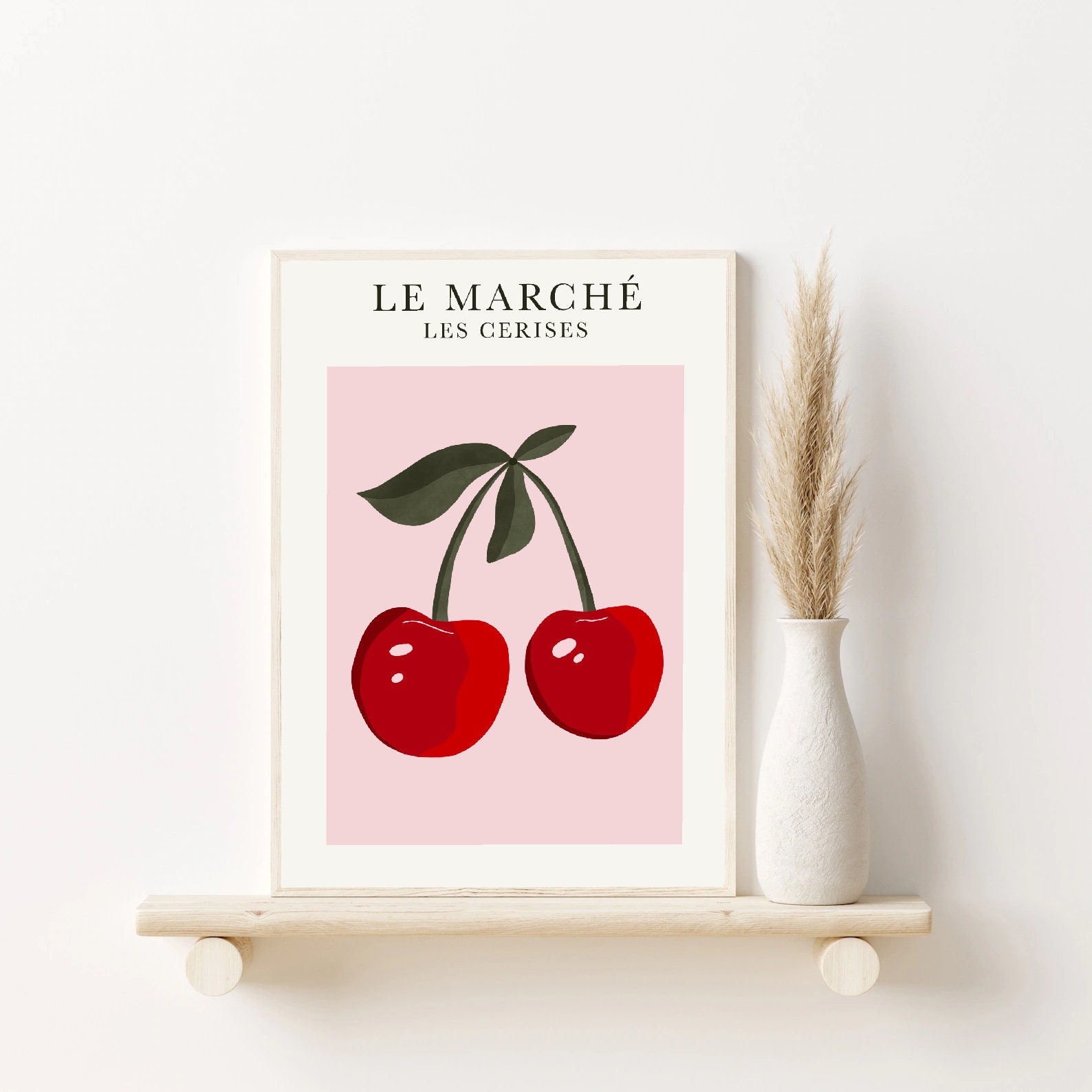Set of Two Fruit Market Prints, Fruit Poster, Wall Art, Kitchen Decor ...