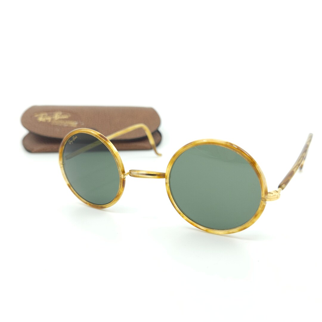 Bausch and Lomb Ray-ban Cheyenne Round Vintage Sunglasses Size - Etsy