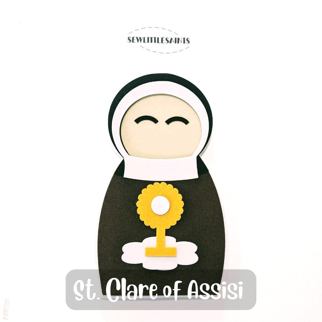 St. Clare Felt Craft Sewing Kit, Sewyourown Kit, St. Clare of Assisi ...