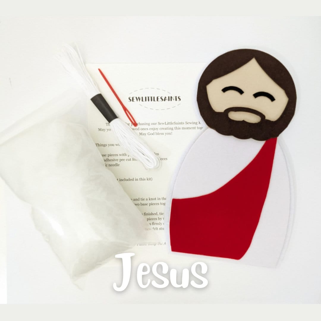 Jesus Felt Craft Sewing Kit, Sew-your-own Kit, Jesus Stuffed Toy ...