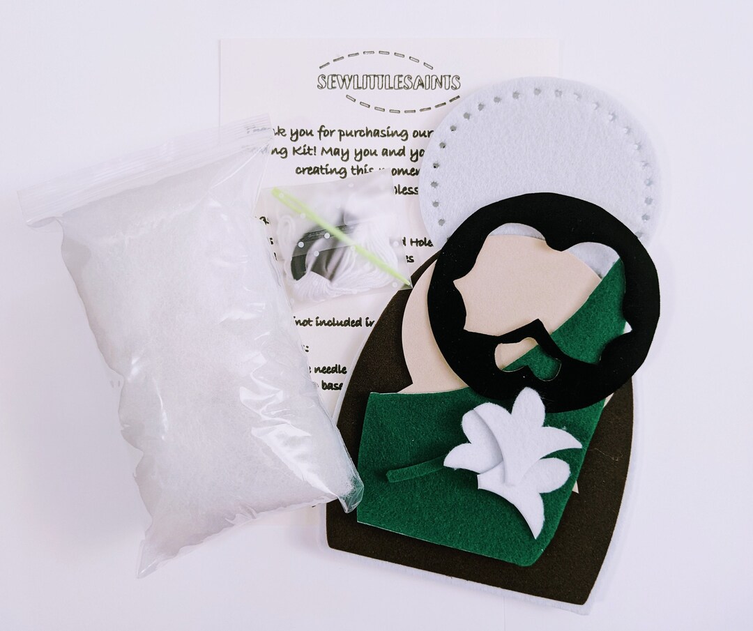 St. Joseph Felt Craft Sewing Kit, Sew-your-own Saint Kit, St. Joseph ...