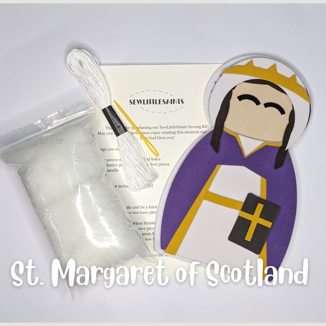 St. Margaret of Scotland Felt Craft Sewing Kit, SEW-YOUR-OWN Saint Toy ...