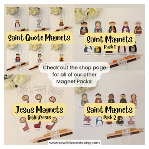 Jesus Decor Magnet -6 Magnets/pack, Locker Magnet, Fridge, Bible Verse ...