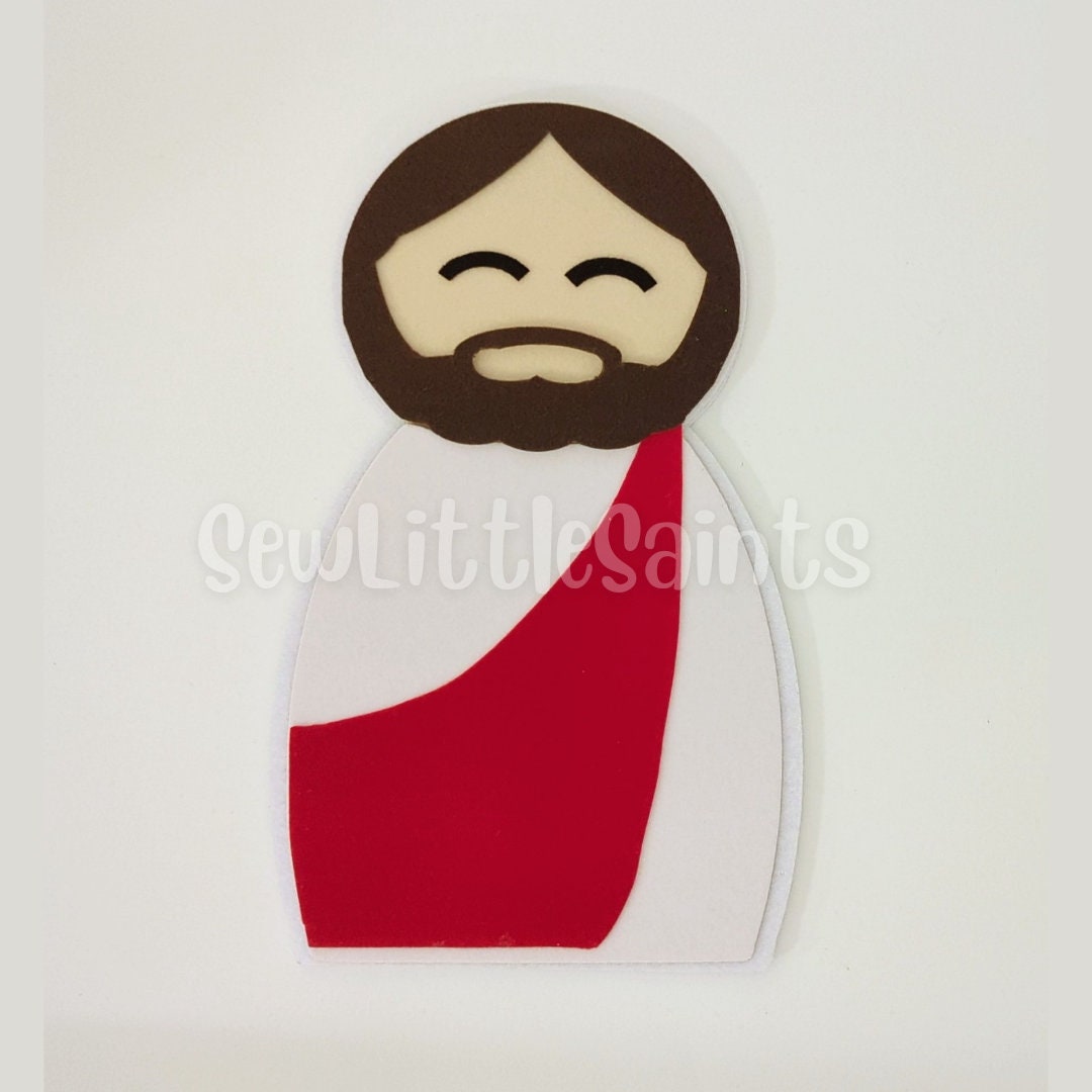 Jesus Felt Craft Sewing Kit, Sew-your-own Kit, Jesus Stuffed Toy ...
