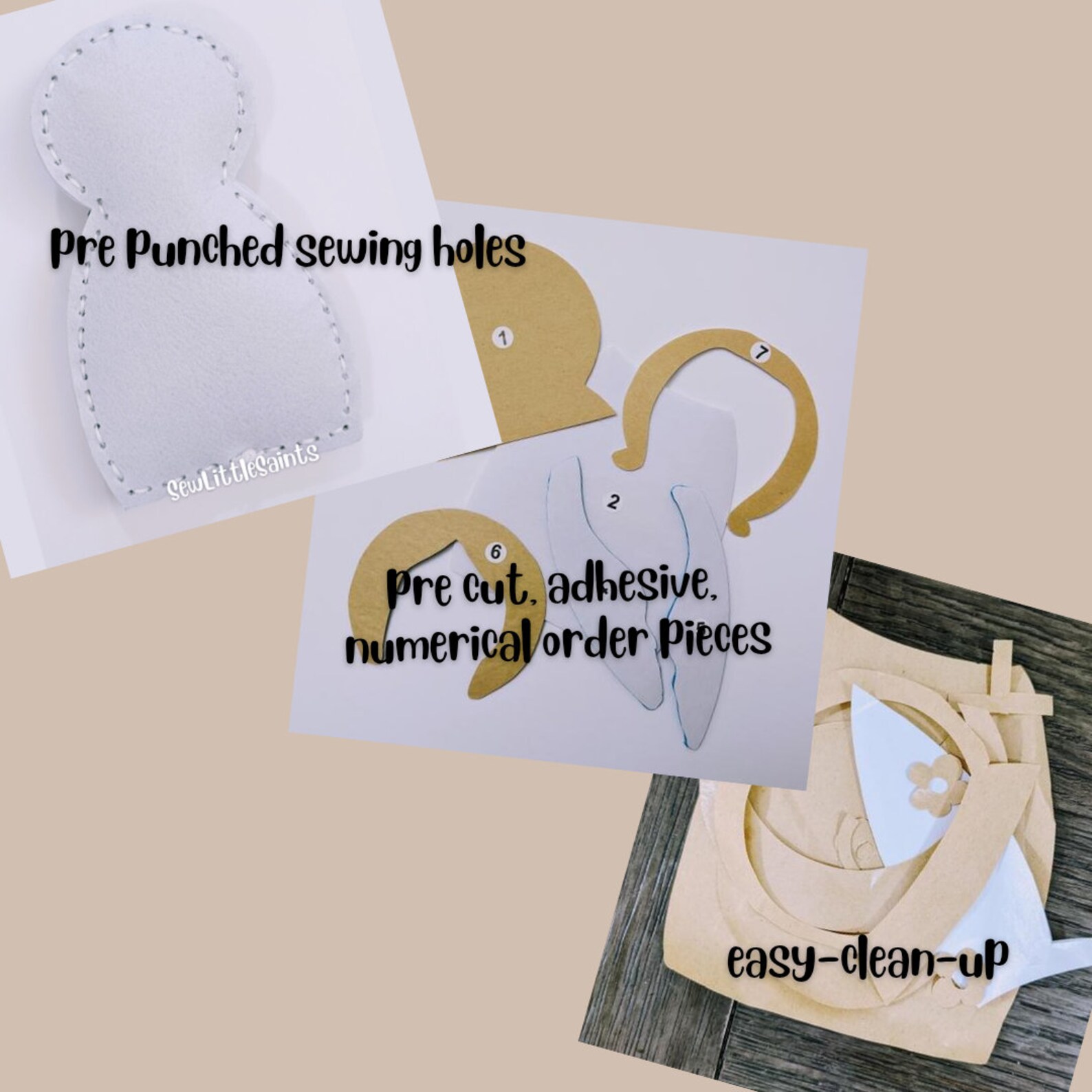 Jesus Felt Craft Sewing Kit, Sew-your-own Kit, Jesus Stuffed Toy ...