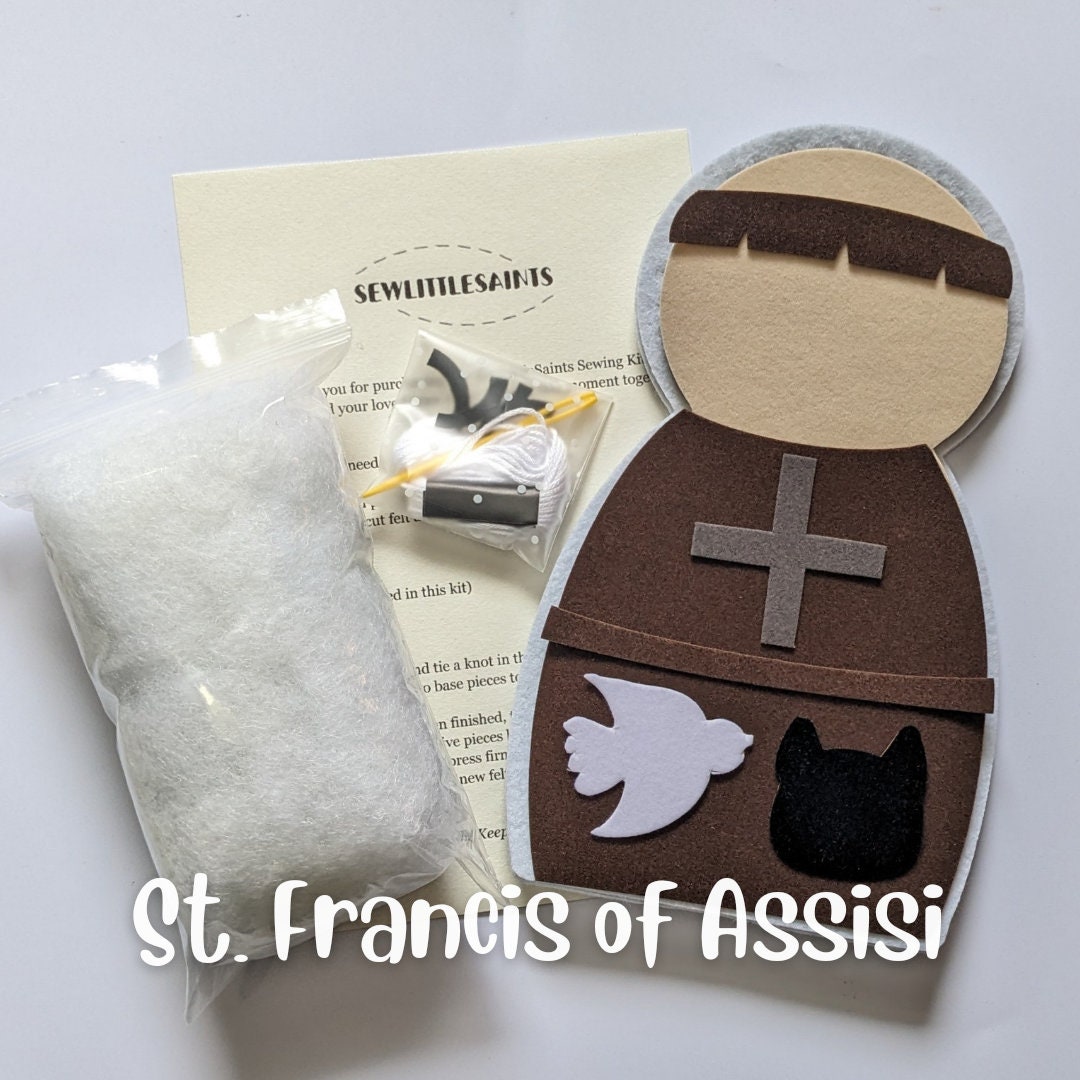 St. Francis of Assisi Felt Craft Sewing Kit, SEW-YOUR-OWN, Saint ...