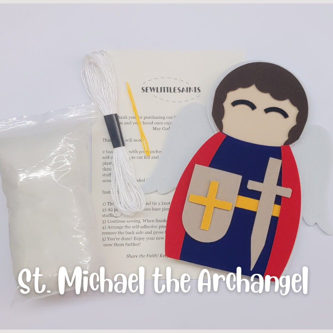 St. Michael the Archangel Felt Craft Sewing Kit, Sew-your-own Saint ...