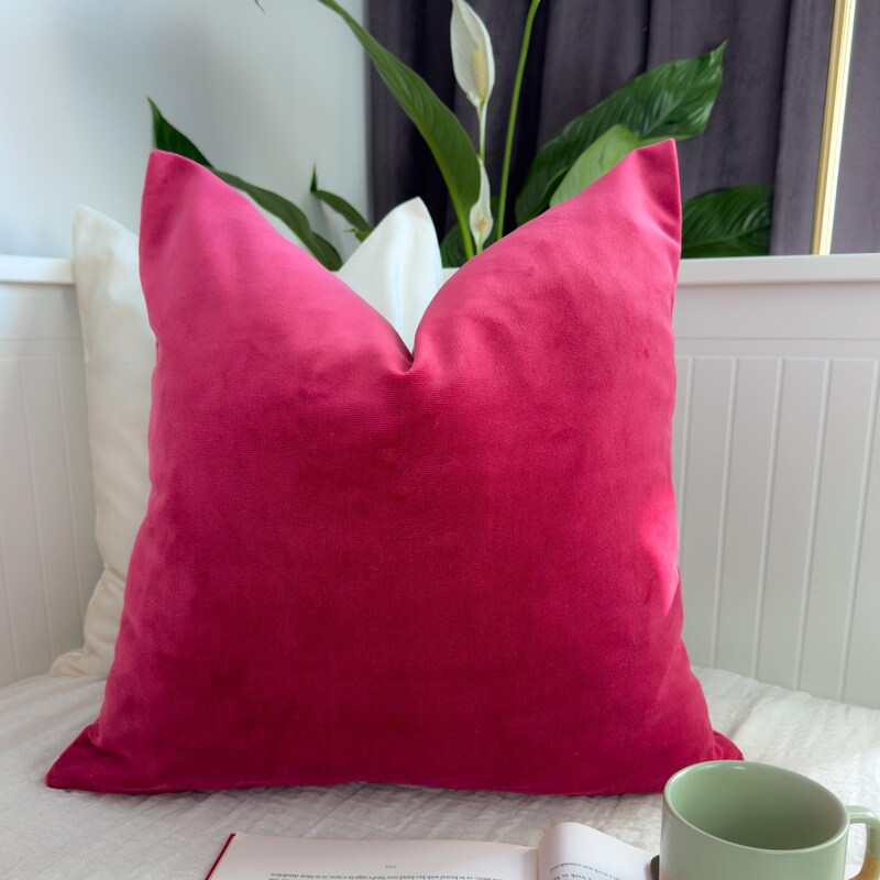 Fuchsia Throw Pillow - Etsy