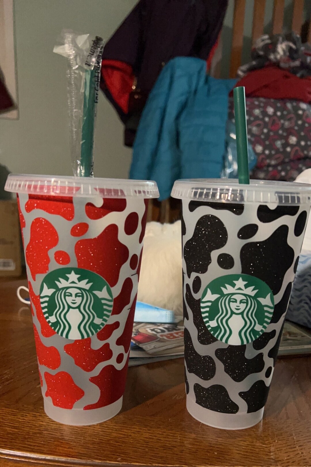Starbucks Cow Print Cold Cup - Etsy