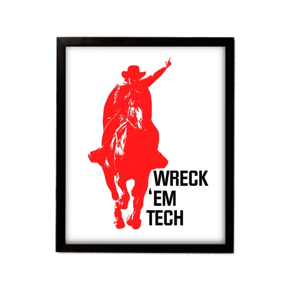 Texas Tech Red Raider Wreck Em - Etsy