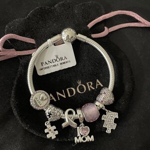 Pandora Bracelet With Autism Mom Themed Charms - Etsy