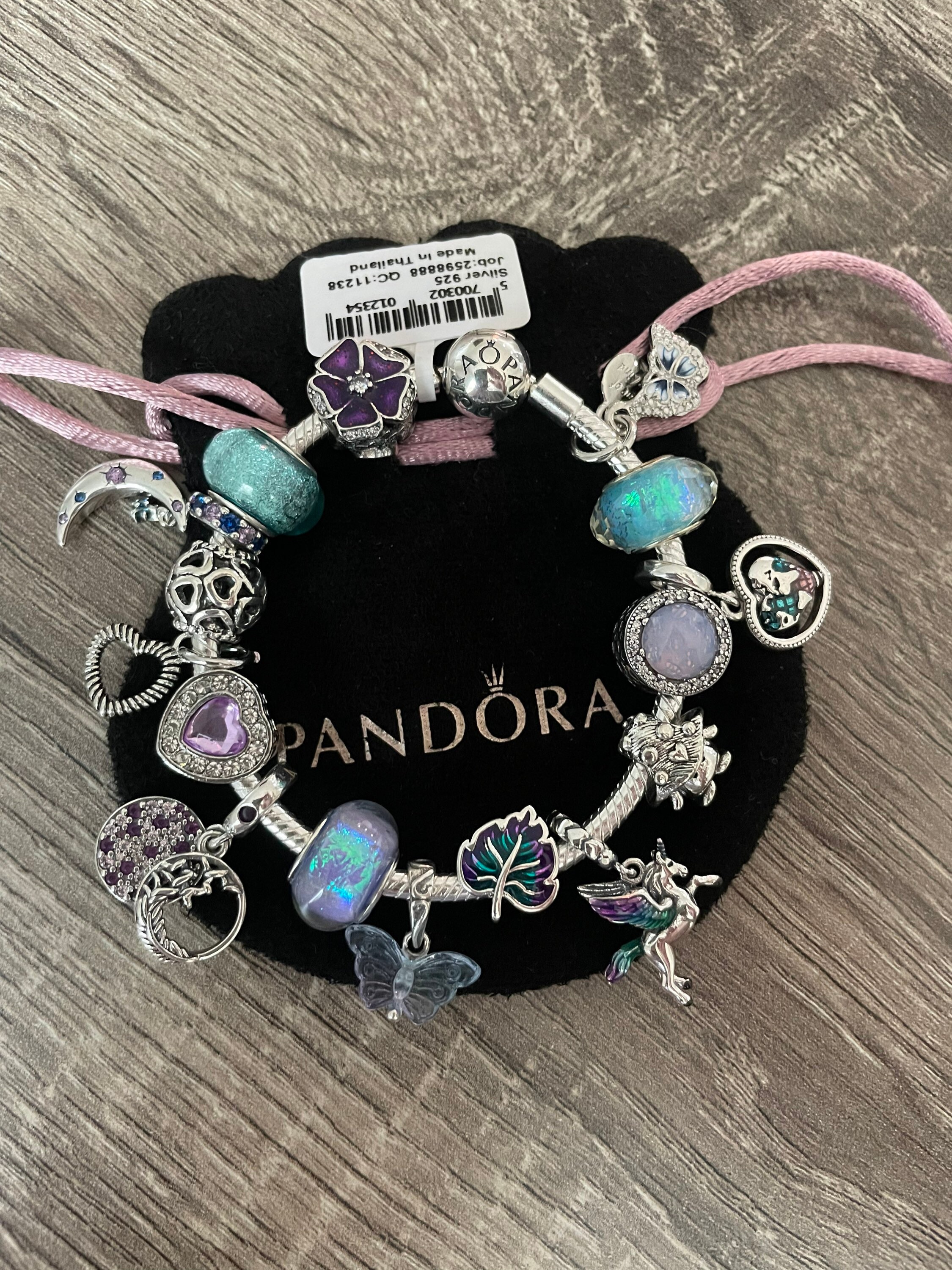 Purple Charm Bracelet