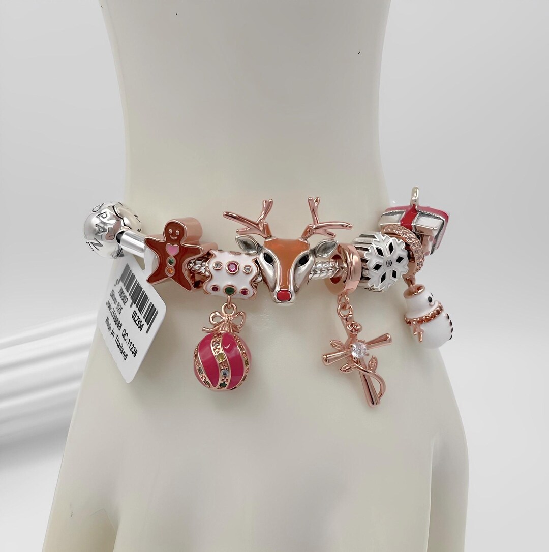 Pandora Moments Smooth Snake Chain Bracelet With Religious Christmas ...