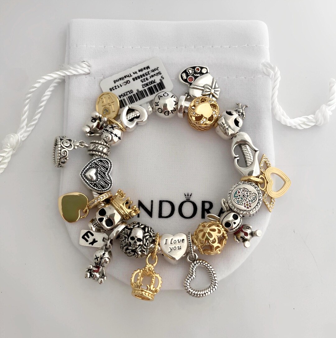 Pandora Moments Smooth Snake Chain Bracelet With Yellow Gold and Silver ...