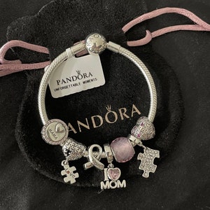 Pandora Bracelet With Autism Mom Themed Charms - Etsy