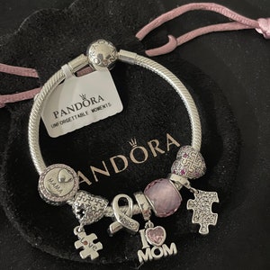 Pandora Bracelet With Autism Mom Themed Charms - Etsy