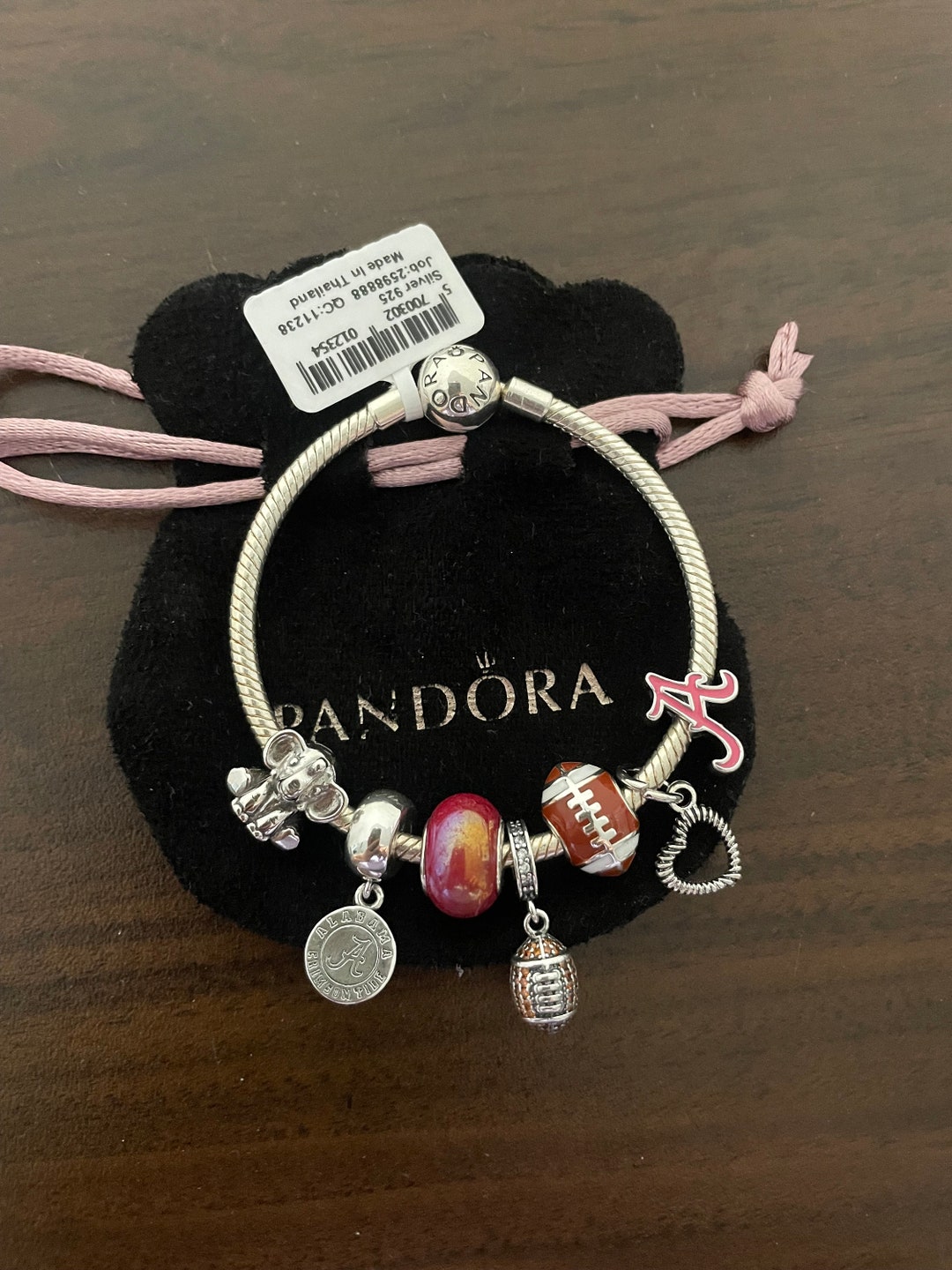 Pandora Bracelet With Alabama Themed Charmsyy - Etsy