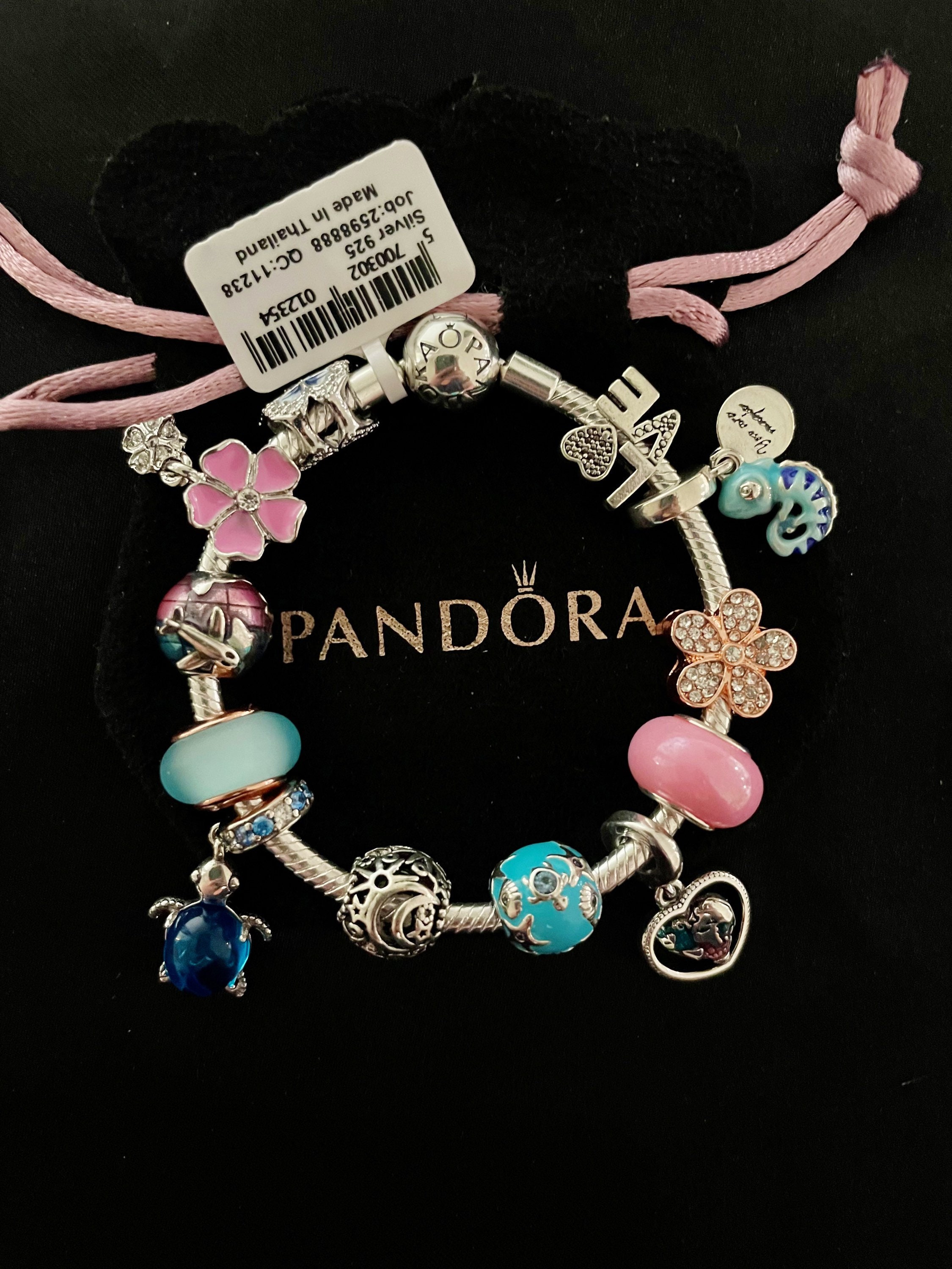 Pink And Blue Pandora Bracelet