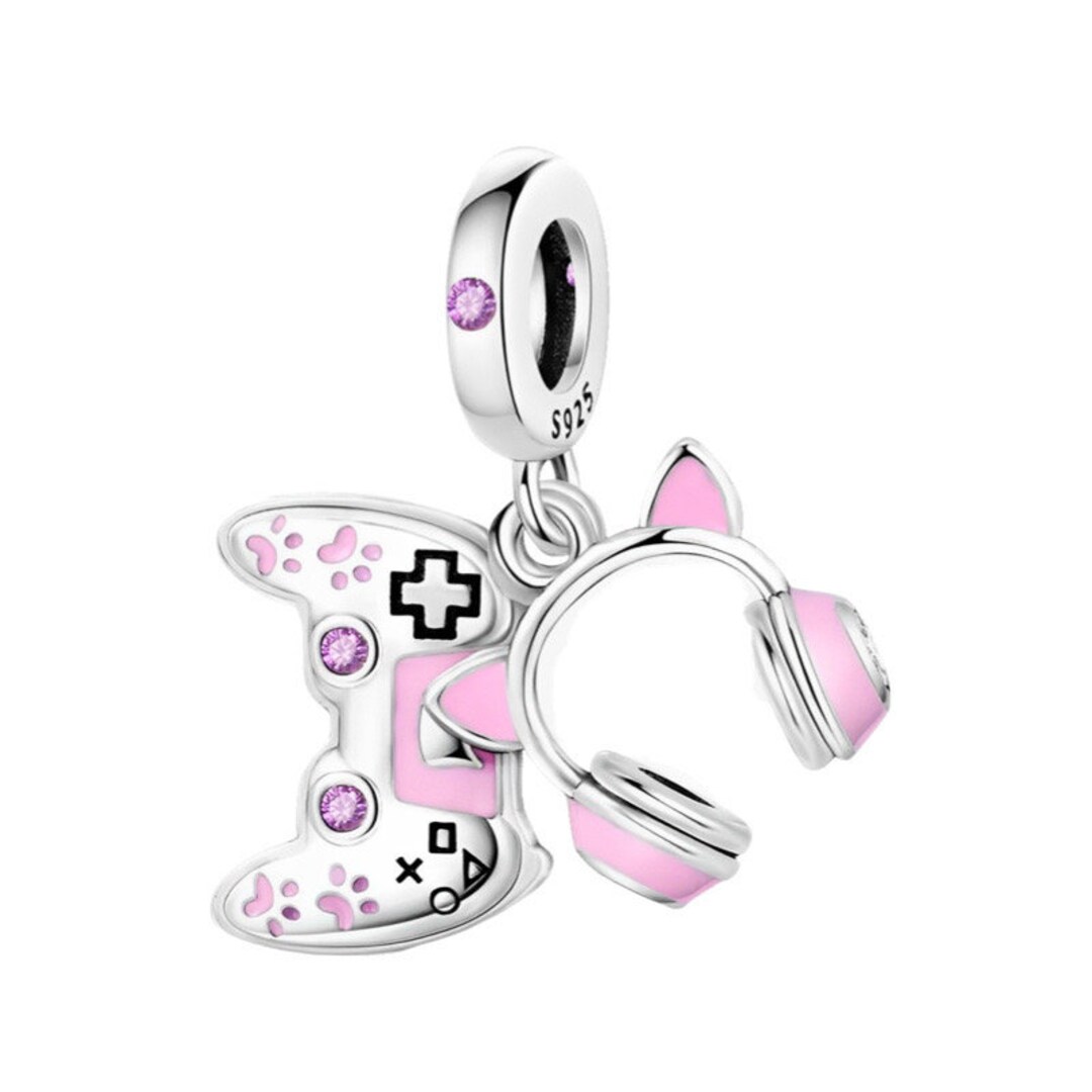 Pink Gamer Girl Dangle Charm - Etsy