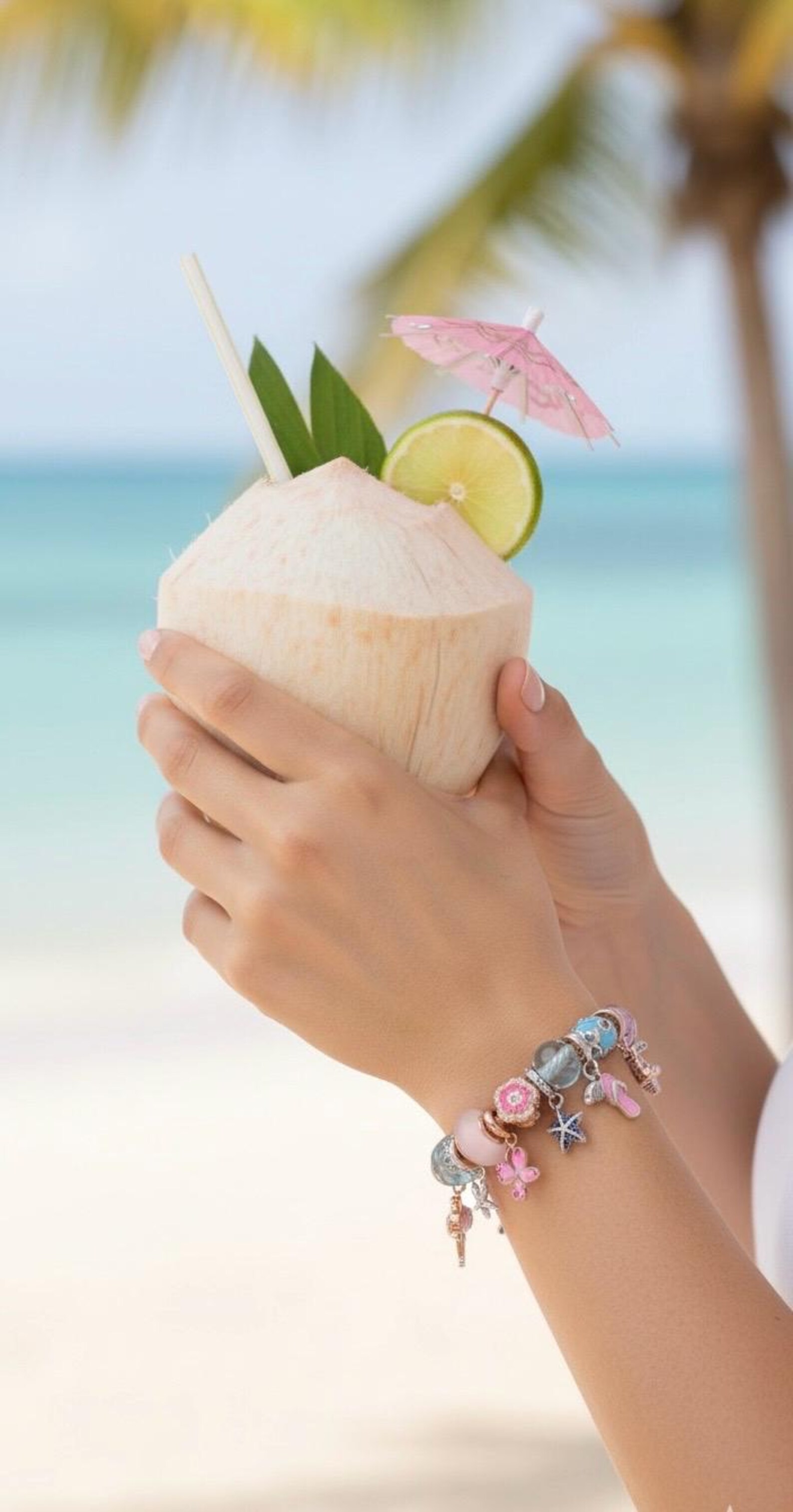 Linx Rose Gold Charm Bracelet With Beach and Summer Themed Charms - Etsy