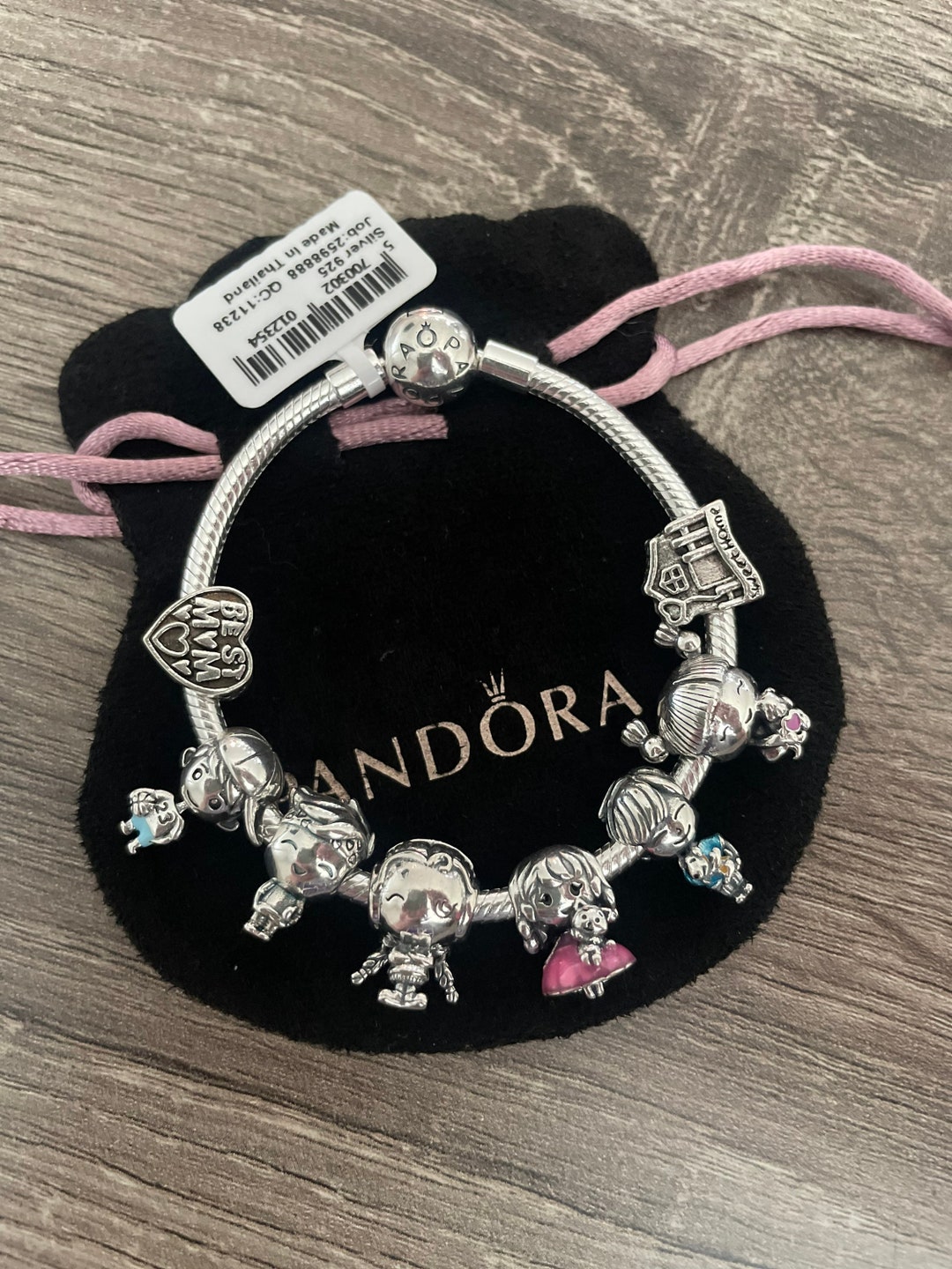 Pandora Bracelet With Mom and Children Themed Charms - Etsy