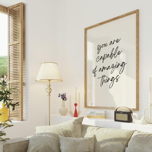 You Are Capable of Amazing Things, Motivational Printable Poster ...