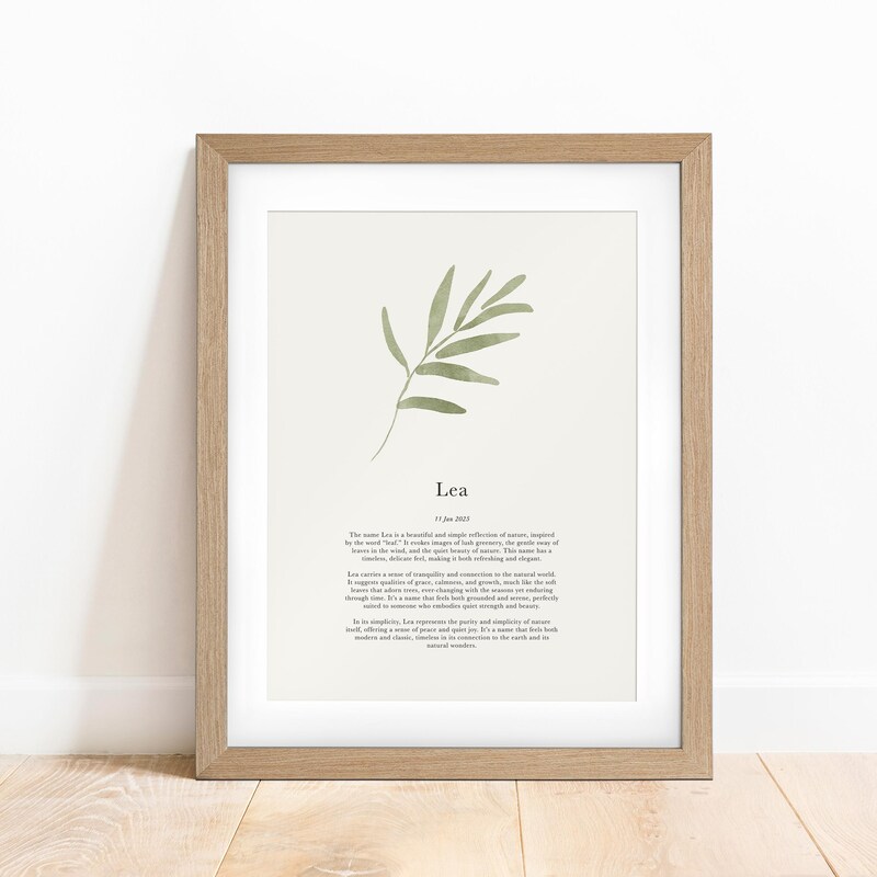 Name Meaning Sign - Etsy