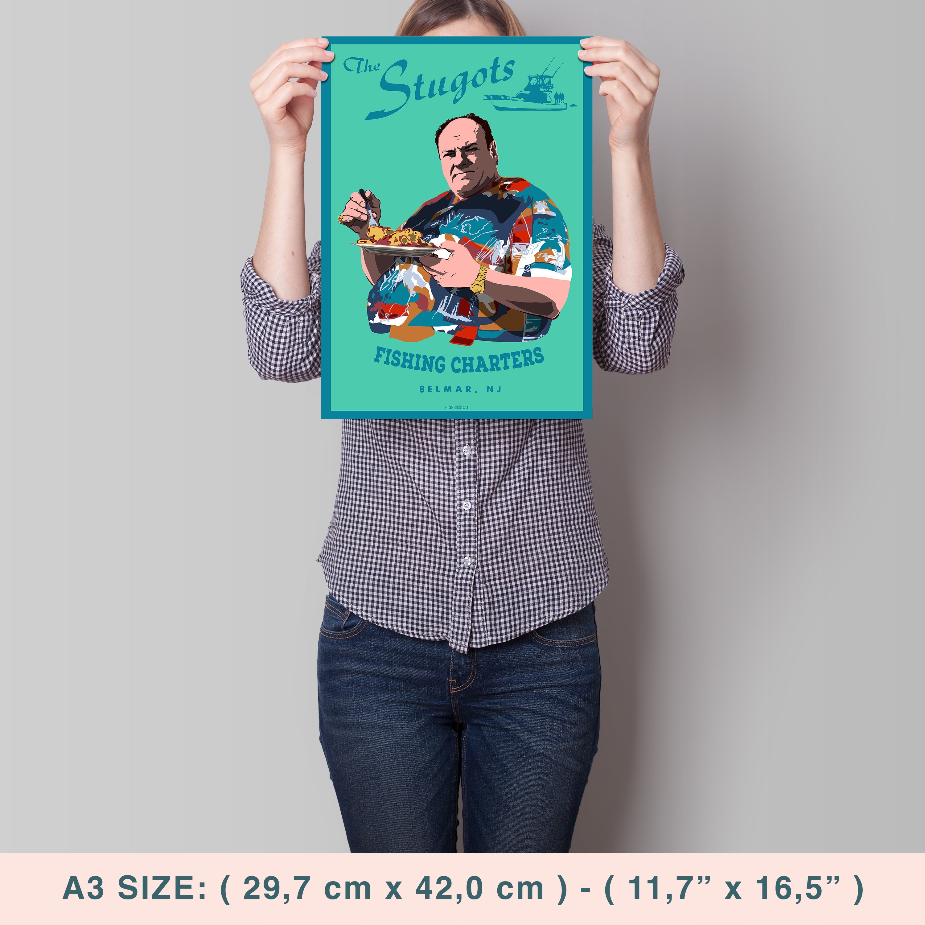 Tony Soprano Sur Son Bateau The Stugots Poster vendu par Threadbare ...