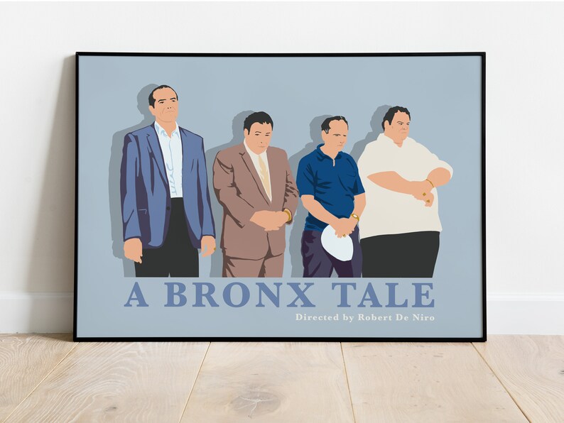 A Bronx Tale Gang, Robert De Niro - Artwork Illustration Print Movie ...