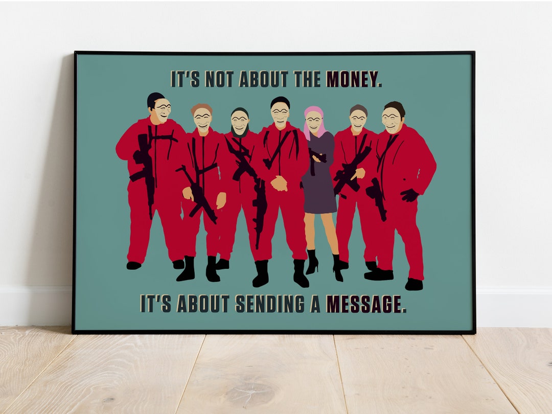 Money Heist, La Casa De Papel - Tv Series Artwork Print Poster, Premium ...
