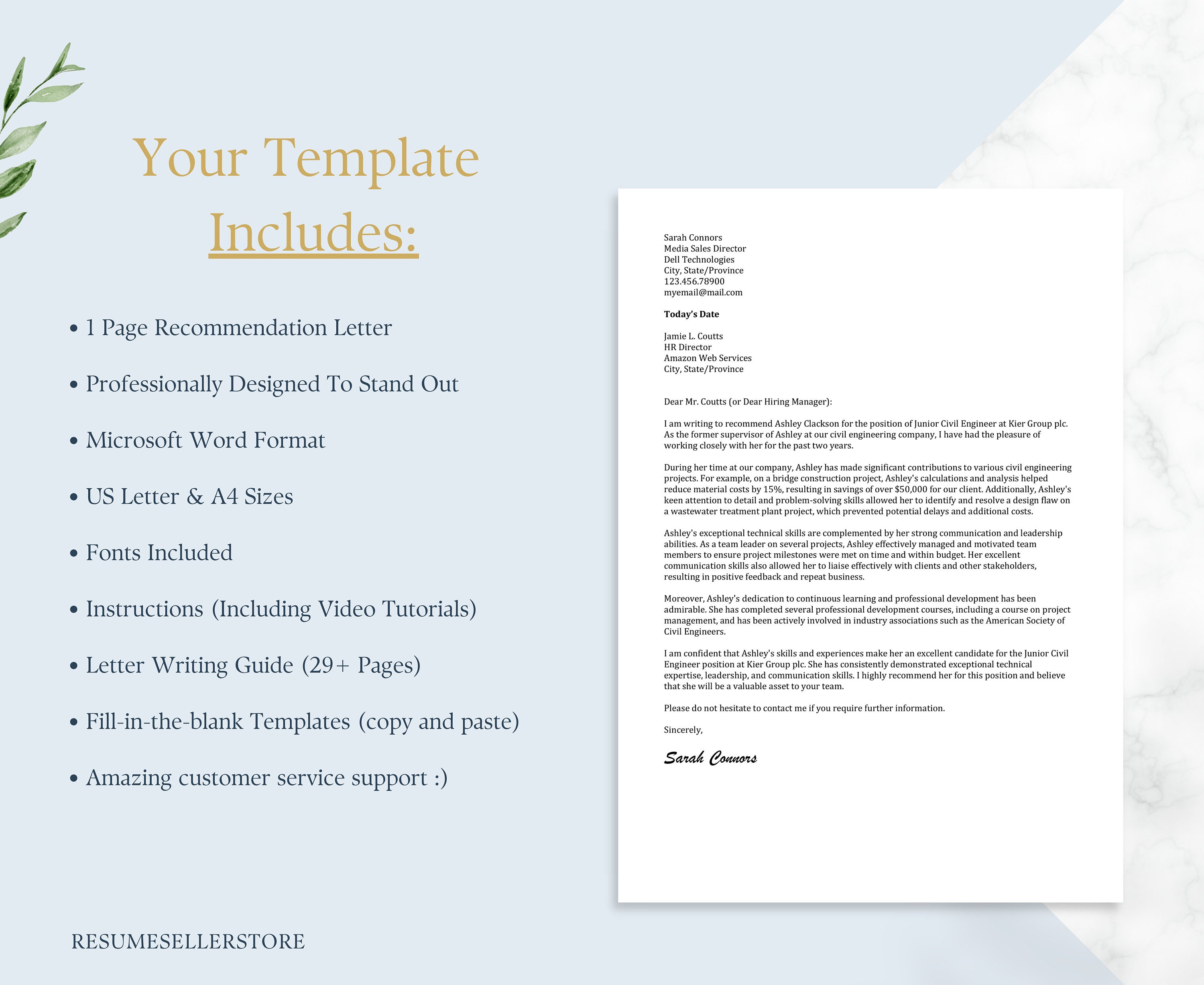 Simple Recommendation Letter Template, Letter of Recommendation ...
