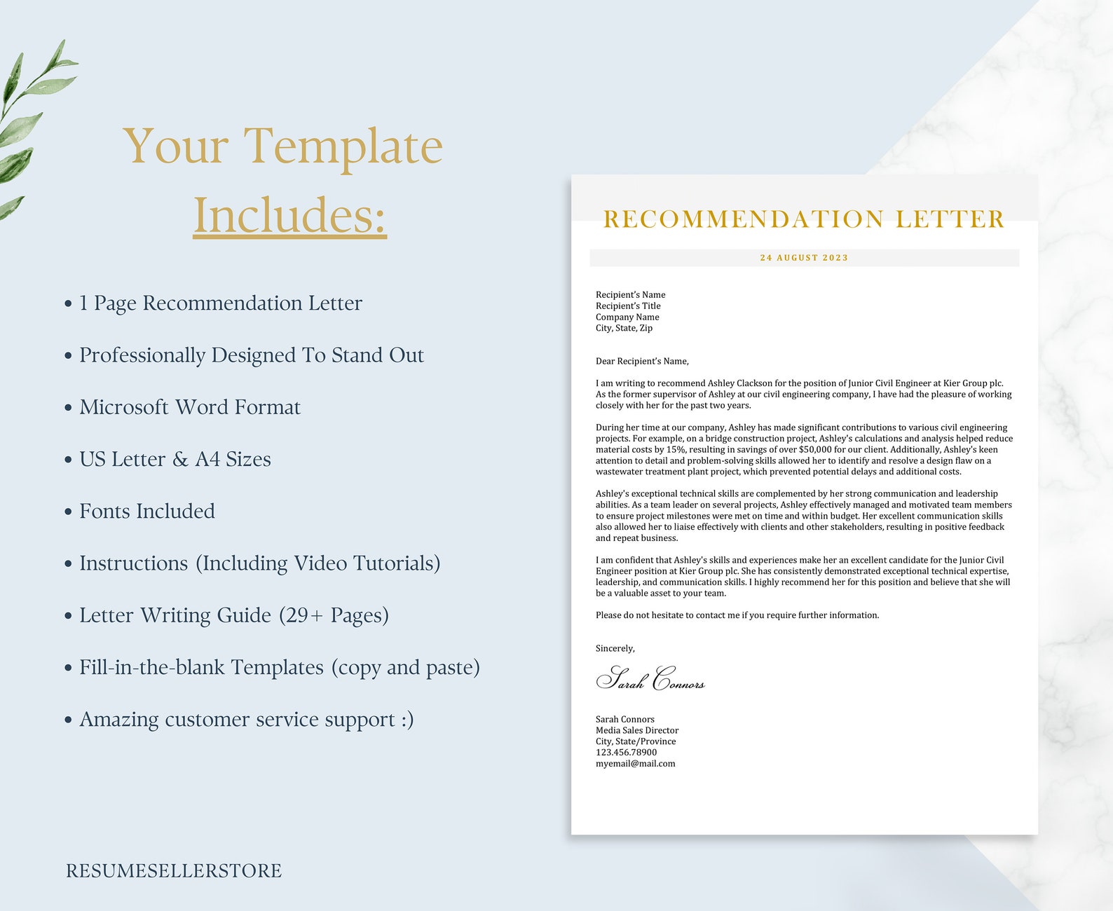 Letter of Recommendation, Personal Reference Letter Template ...
