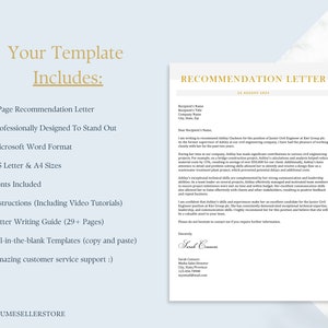 Letter of Recommendation, Personal Reference Letter Template ...