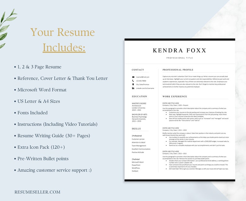 Professional Resume Template Design, Modern Executive CV 2022, Resume ...