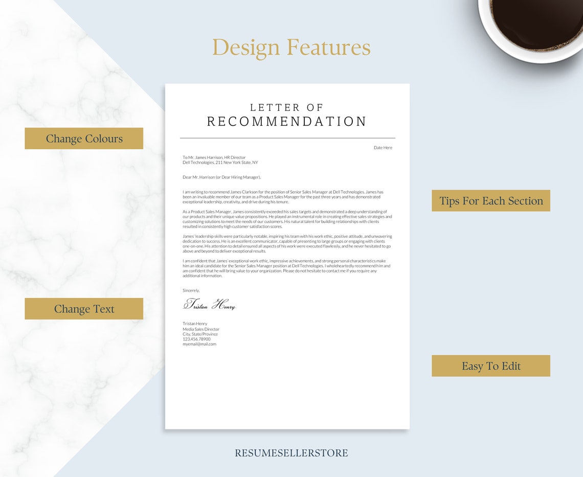 Personal Reference Letter Template, Recommendation Letter Template ...