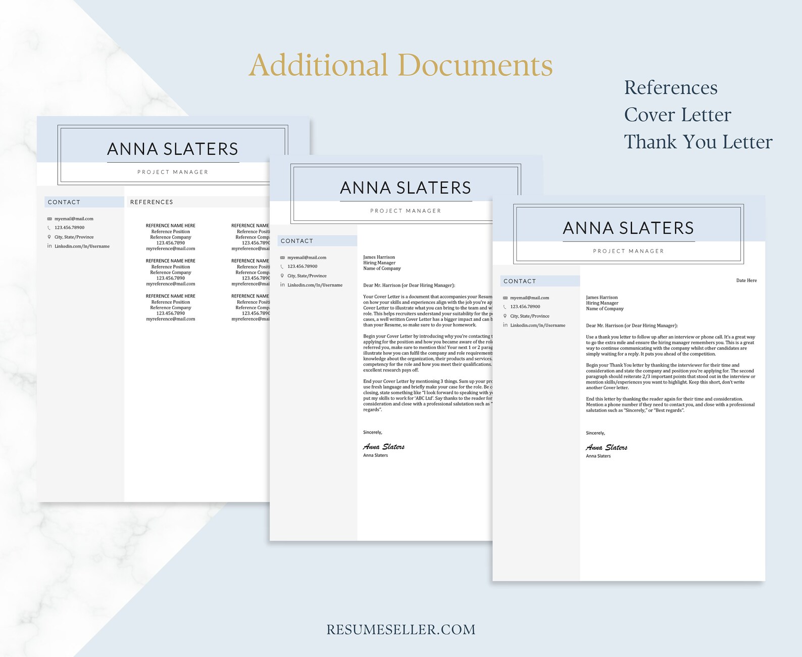 Clean Professional Resume Template, Clean Modern Executive Resume for ...