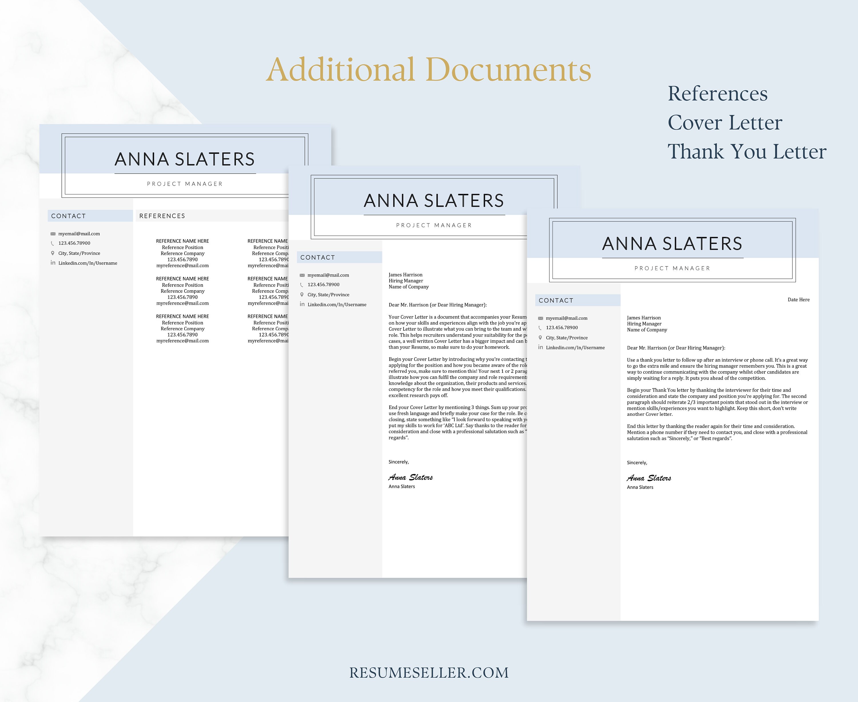 Clean Professional Resume Template, Clean Modern Executive Resume for ...