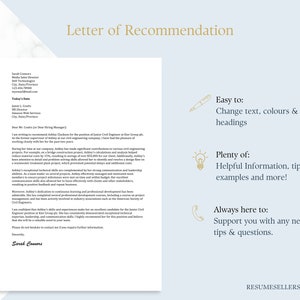 Simple Recommendation Letter Template, Letter of Recommendation ...