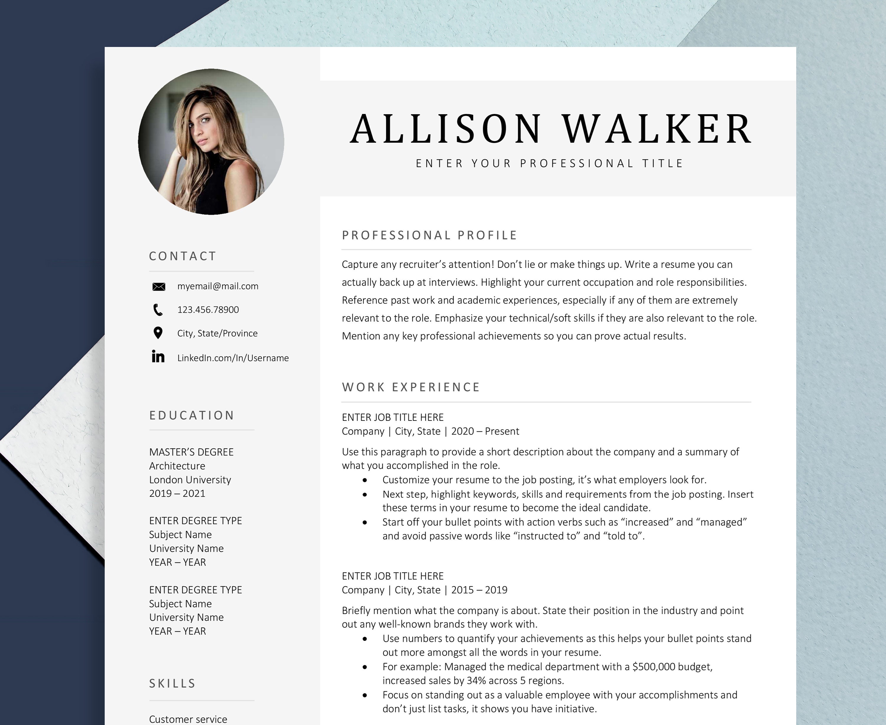 Creative Business Resume Templates