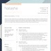 Clean Modern Resume Template for Word, Modern CV Template for Word, 1 ...