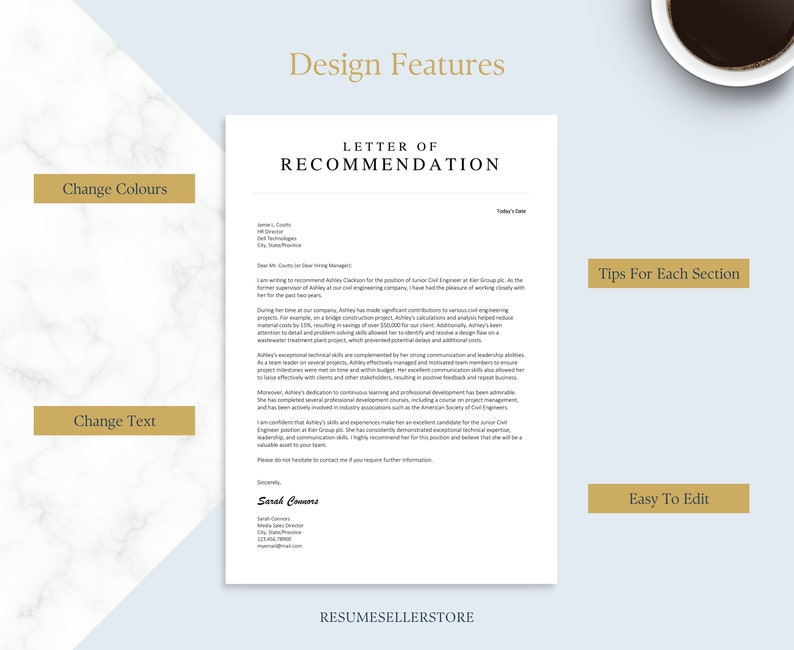 Smart Letter of Recommendation, Recommendation Letter Template ...