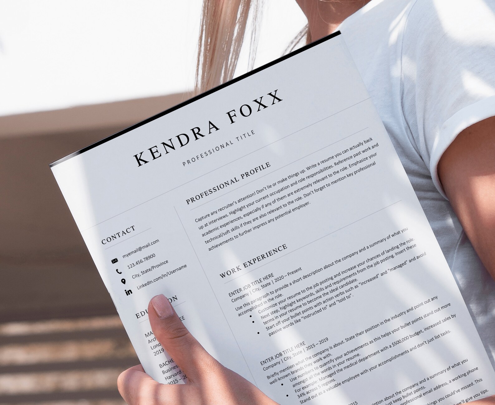 Professional Resume Template Design Modern Executive CV 2022 - Etsy UK