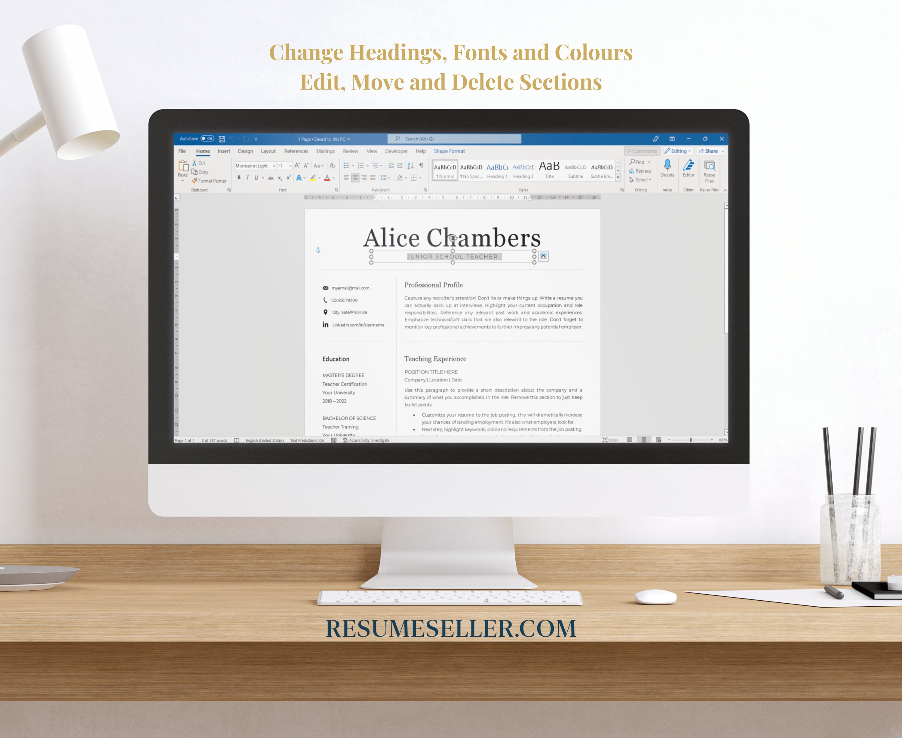 Professional Resume Template Design Modern Executive CV 2022 - Etsy UK