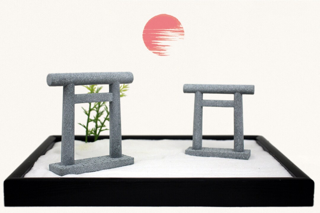 Japanese Torii Decor, Zen Garden Decor, Japanese Shinto Altar Shelf ...