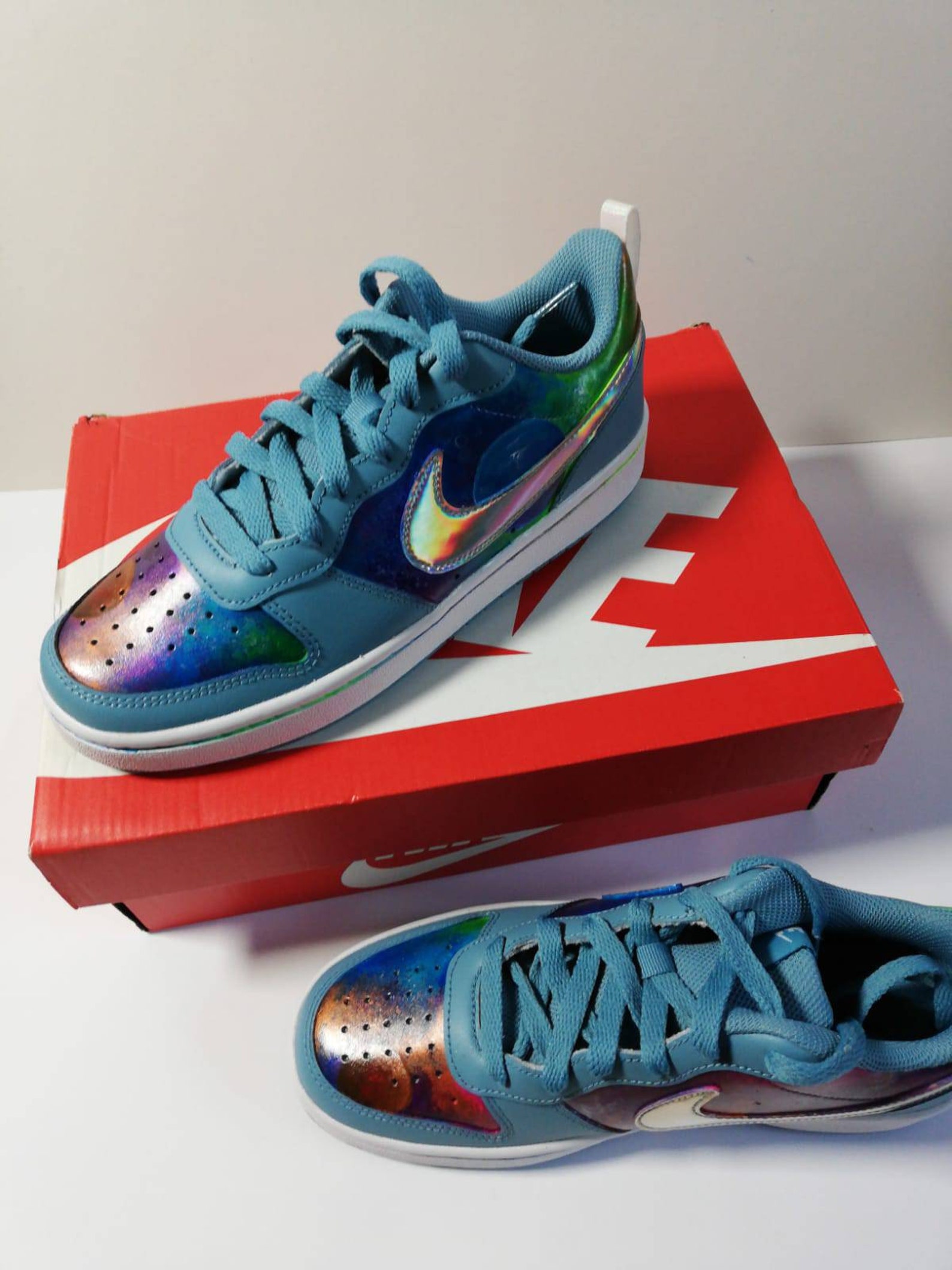 Hand Painted Custom Nike Shoes Womens Custom Space Themed Trainers ...