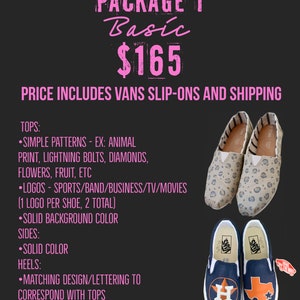 Custom Vans / Custom Painted Shoes / Hand Painted / Made to Order ...