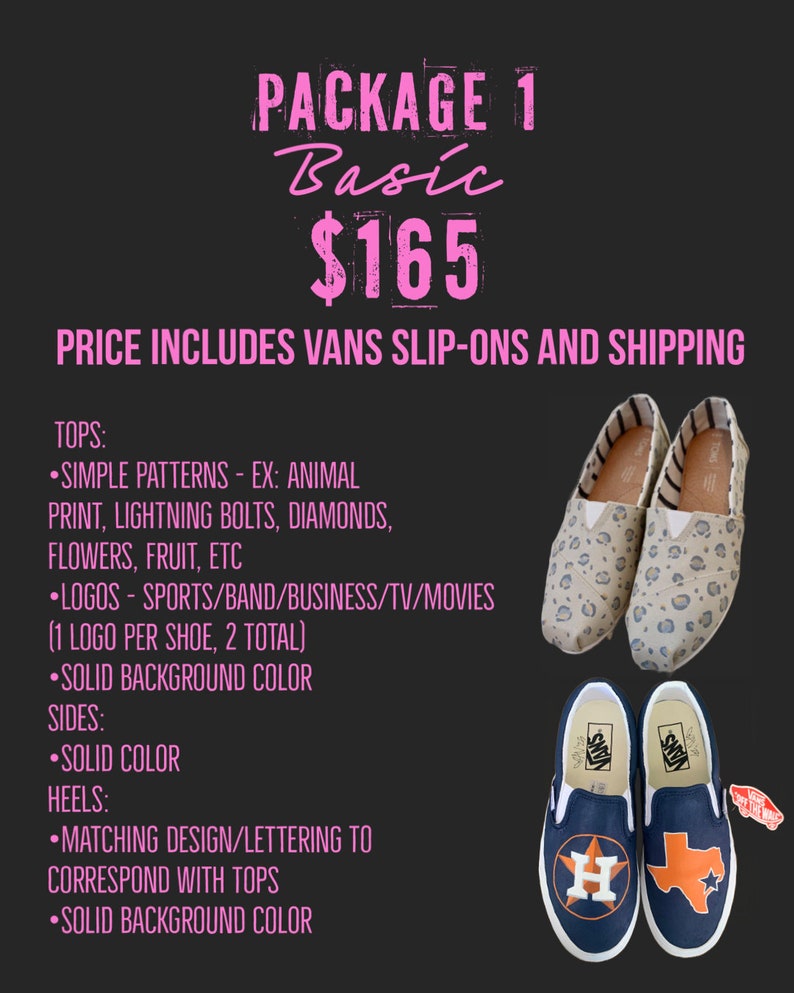 Custom Vans / Custom Painted Shoes / Hand Painted / Made to Order ...